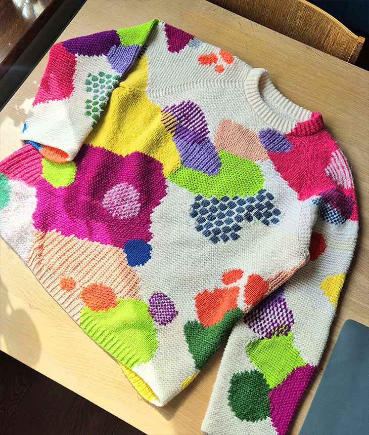 Rainbow Puddles Adult by Larissa Kondina – Mekoome knitted patterns
